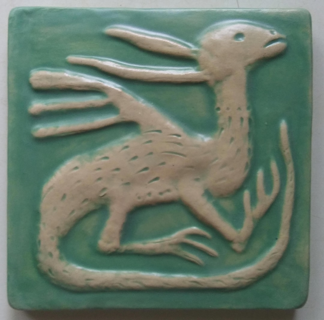 Medieval Dragon Tile - Etsy