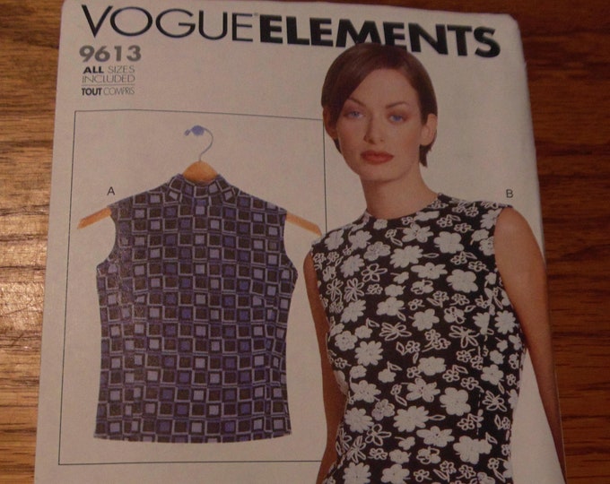 Vogue Elements Top 9613, All Sizes, UNCUT - Etsy