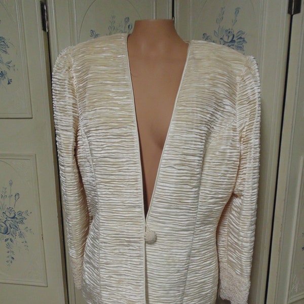 White Evening Jacket - Etsy