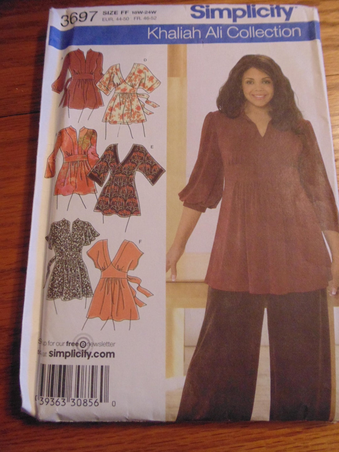 Simplicity Khaliah Ali Collection Tunic Pattern 3697, Size 18W-24W ...