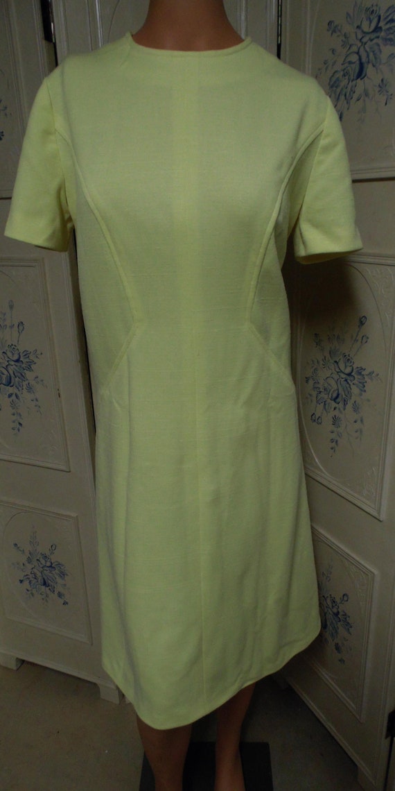 1960S Yellow Polyester Chiffon Crystal Encrusted Gown… - Gem