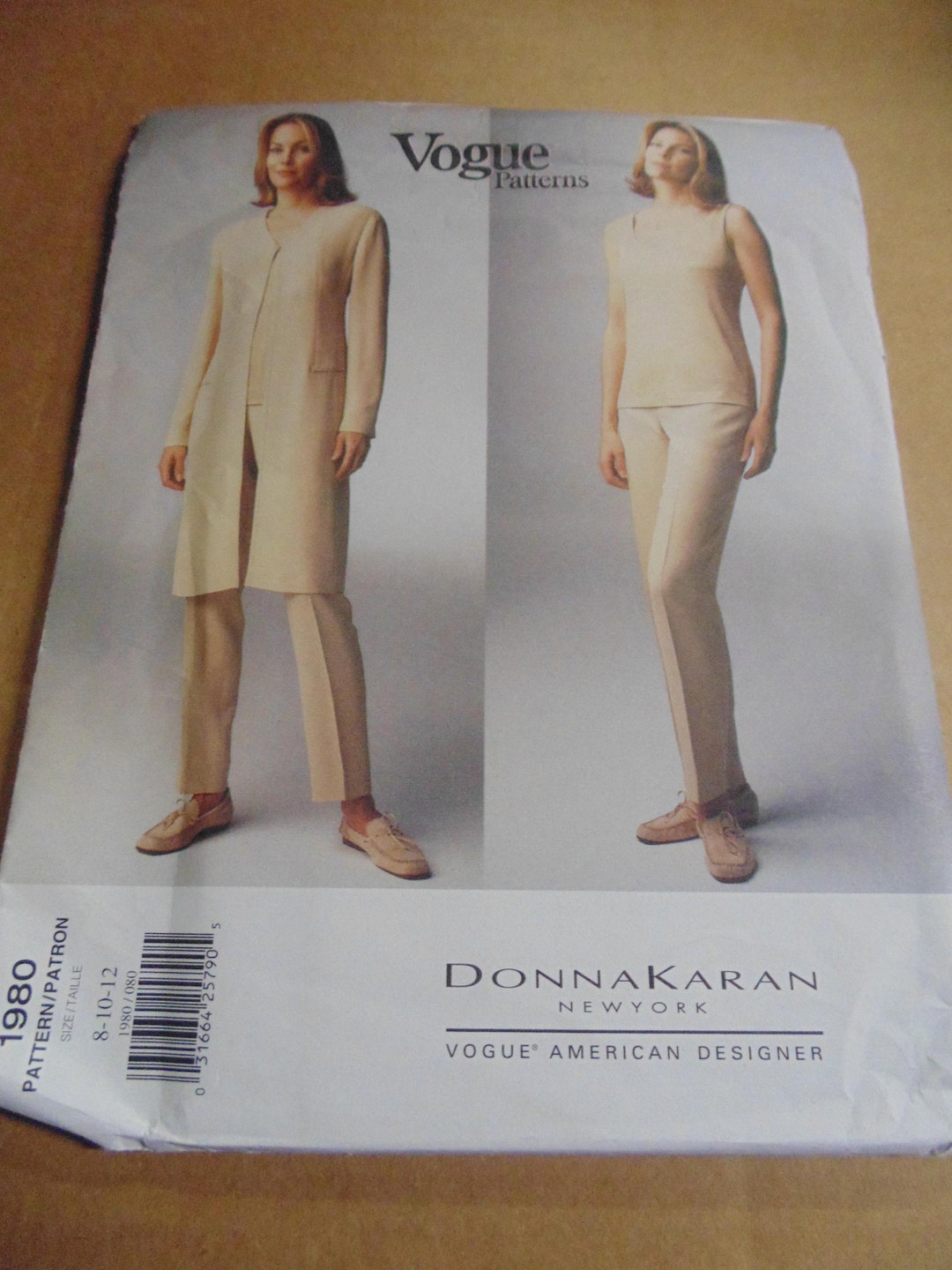 Donna Karan Vogue Sewing Patten, Size 8-10-12, UNCUT - Etsy