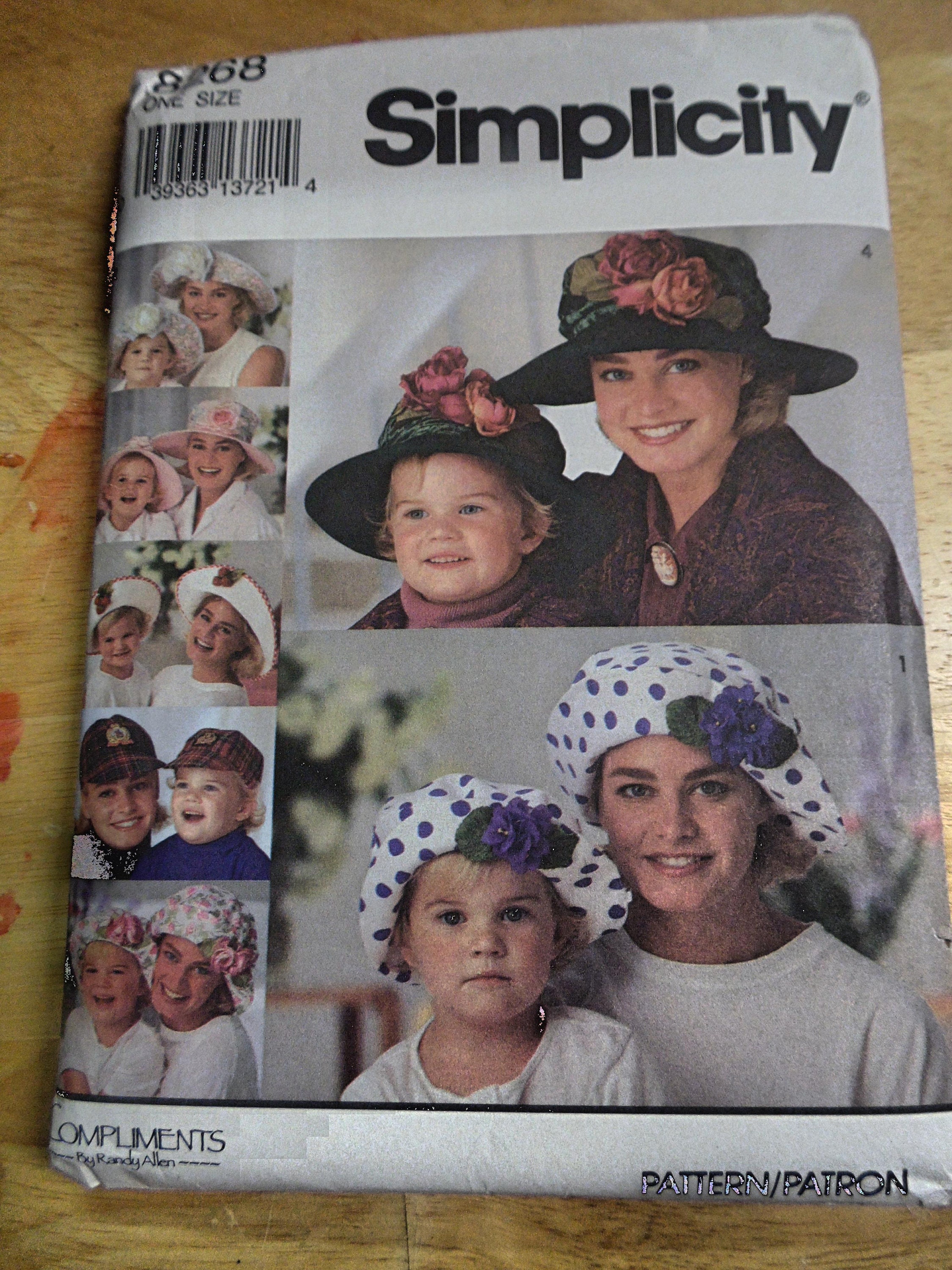 Simplicity Mother Daughter Hat Pattern, #8268 - Etsy