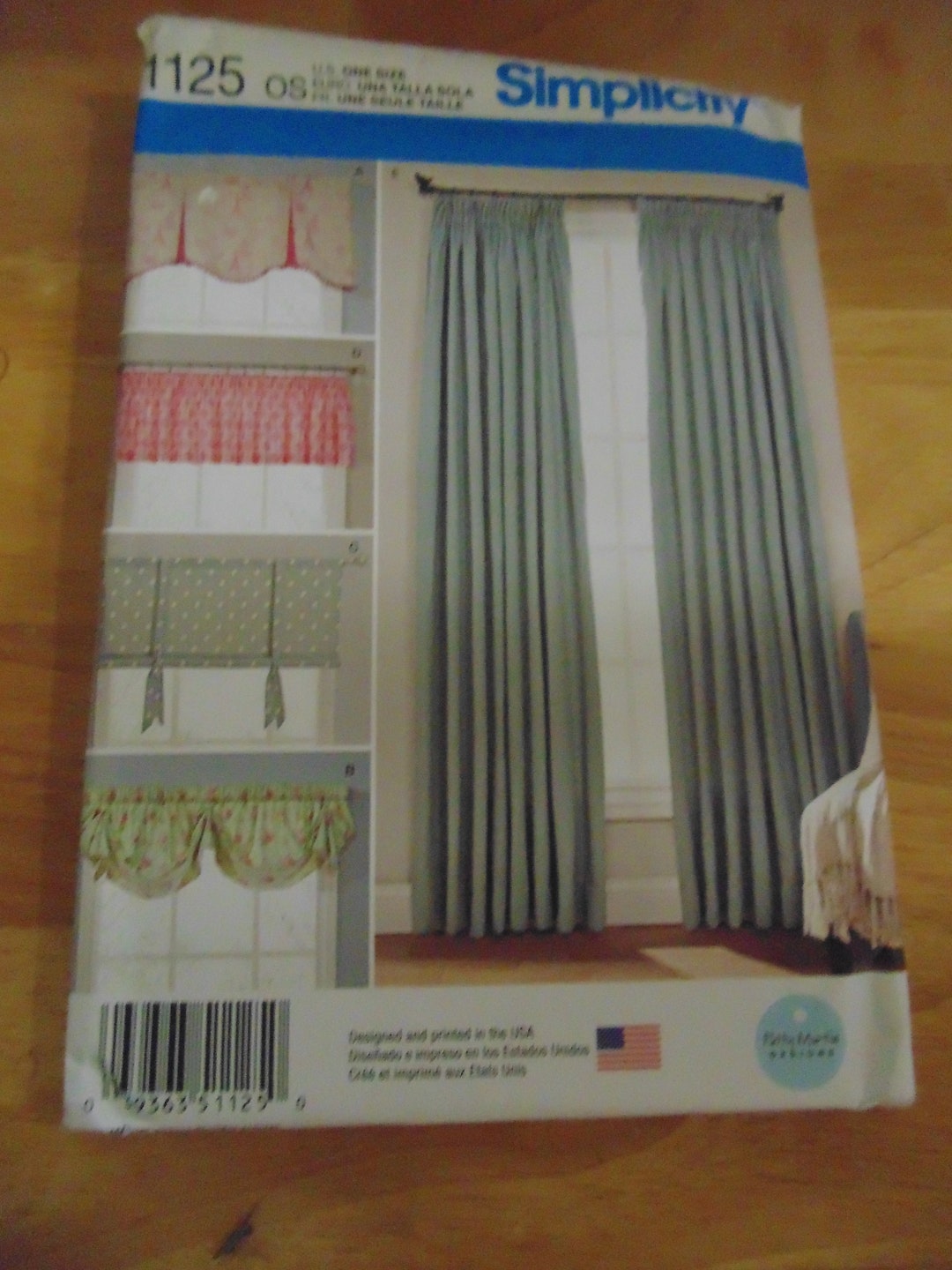 Valance and Panel Simplicity Pattern 1125, UNCUT - Etsy