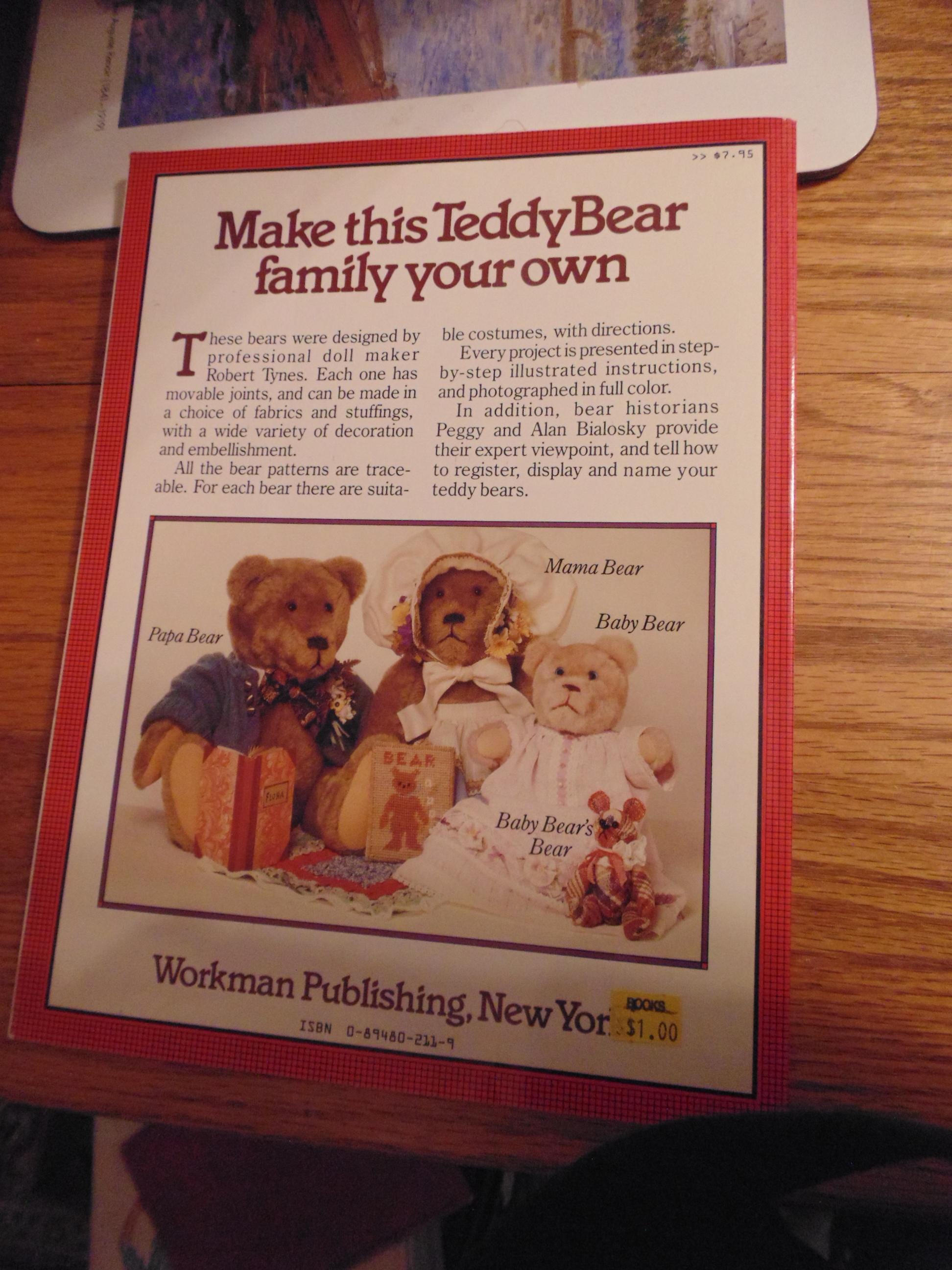 Making Your Own Teddy Bear by Peggy & Alan Bialosky and Robert Tynes - Etsy