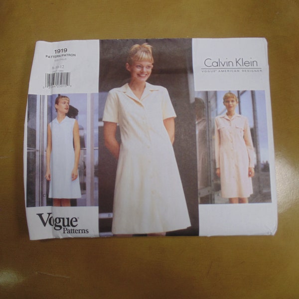 Calvin Klein Dress Pattern - Etsy