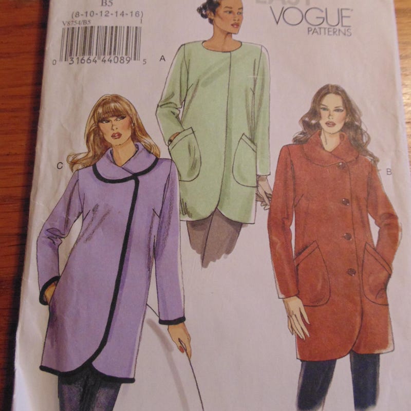 Vogue Jacket Pattern - Etsy