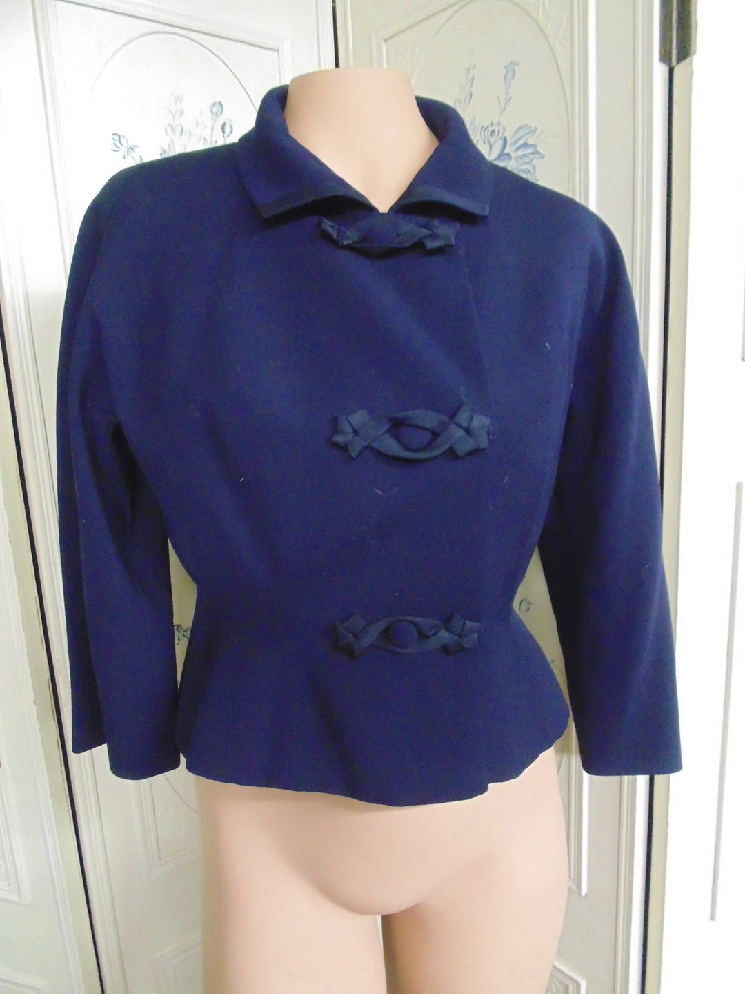 Vintage 1940 Dark Blue Jacket by Cherry's, Cherry & Webb Company, Bust ...