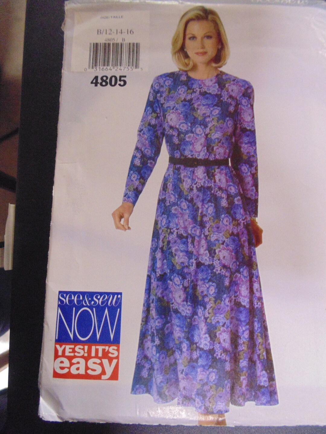 See & Sew Dress Pattern, #4805, UNCUT, Size 6-10 - Etsy