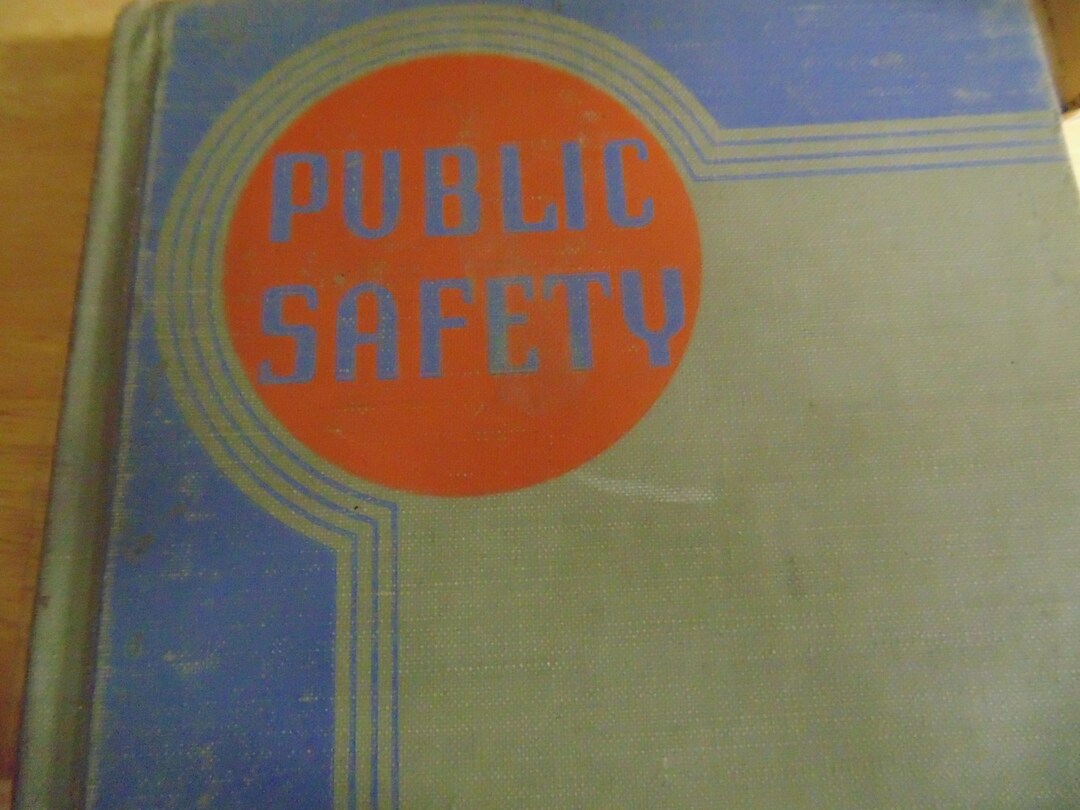 Public Safety, Illustrated, Copywrite 1937 - Etsy