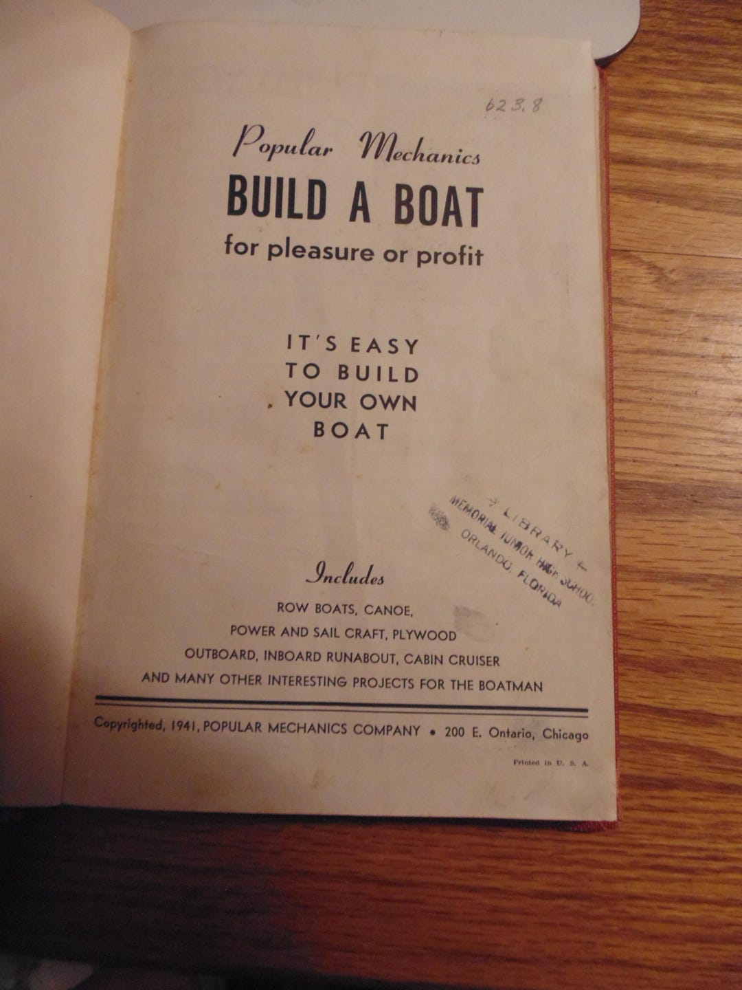 Build a Boat by Popular Mechanics, Written in 1941, Great Book.0 - Etsy