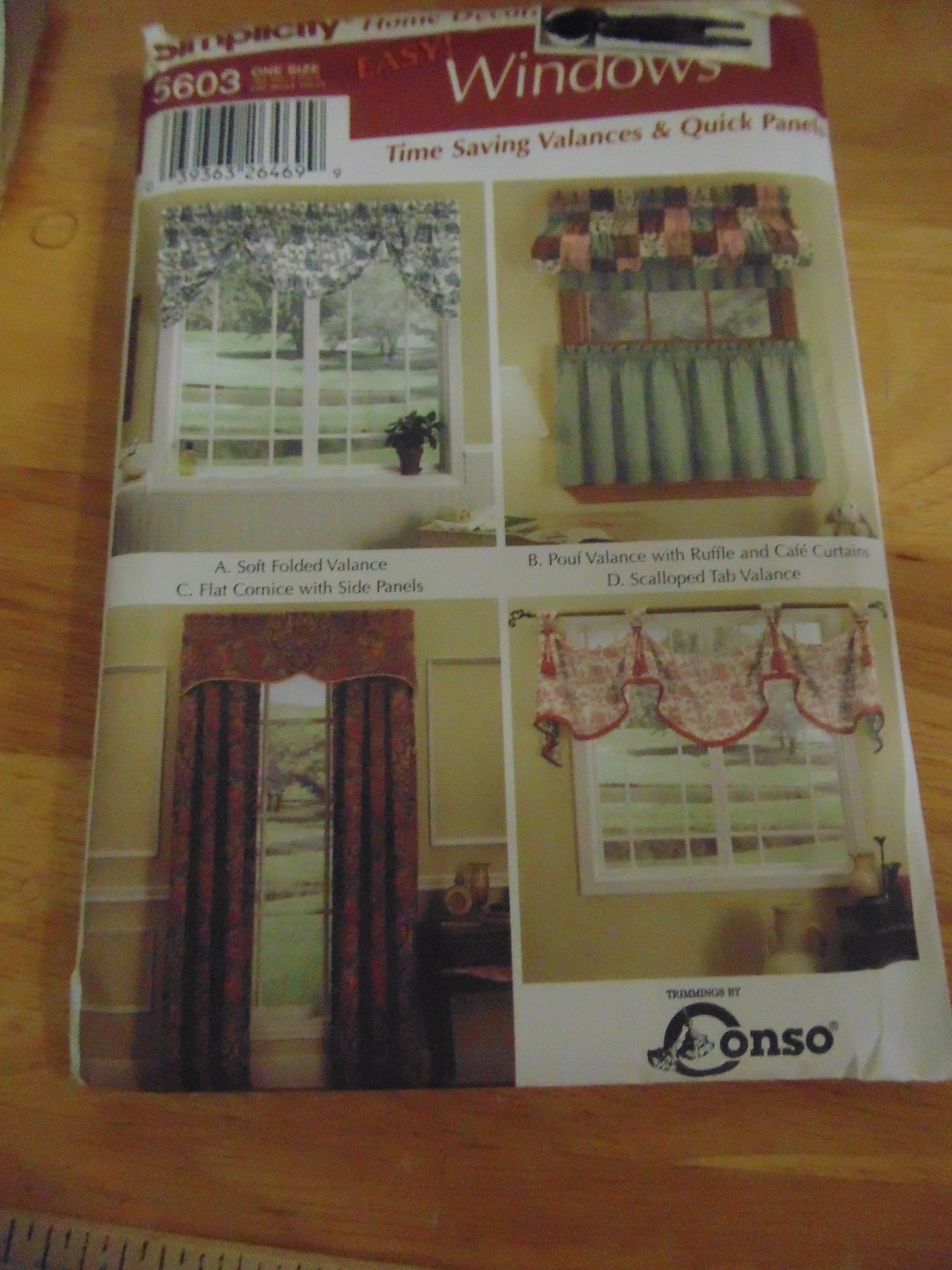 Valance & Quick Panels Simplicity Patterns 5603, One Size, UNCUT - Etsy