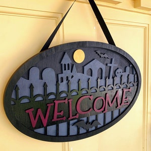 DIY Sign Kit | Welcome Sign | Halloween Decor | DIY Art Project | Front ...