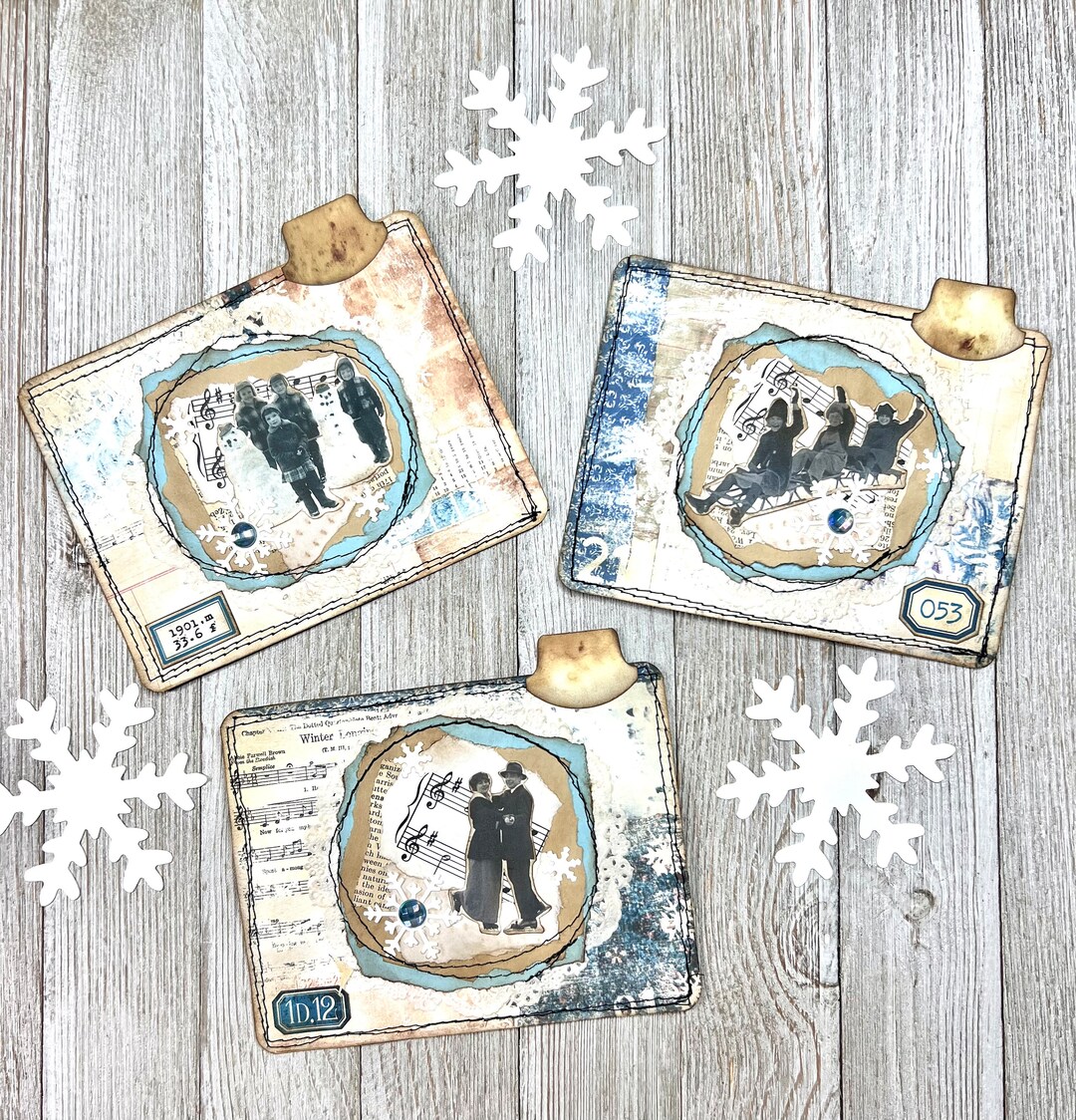 Journal Cards / Set of 3 / Winter Themed - Etsy