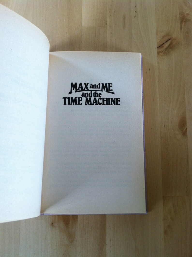 Science Fiction Time Machine Book Max And Me And The Time | Etsy