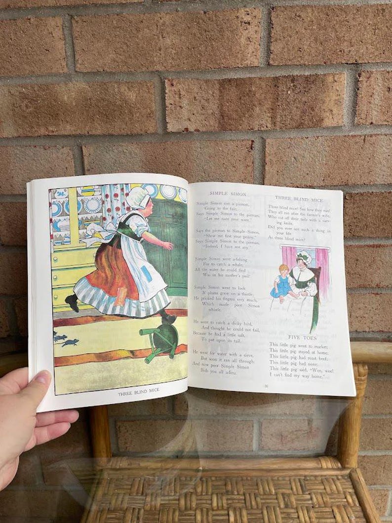 The Real Mother Goose Illustrated by Blanche Fisher Wright Published by ...