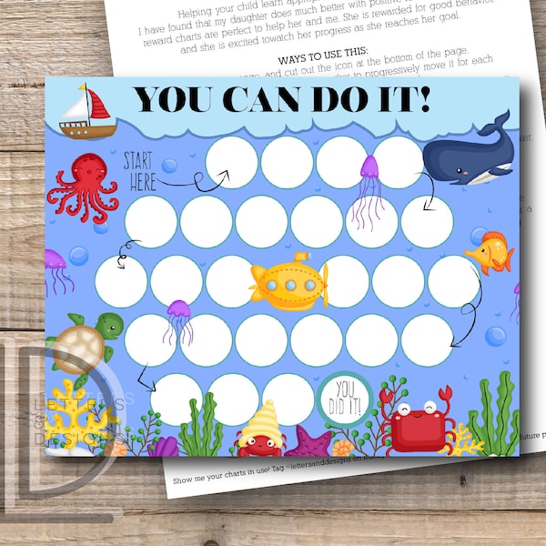 Ocean Reward Chart - Etsy
