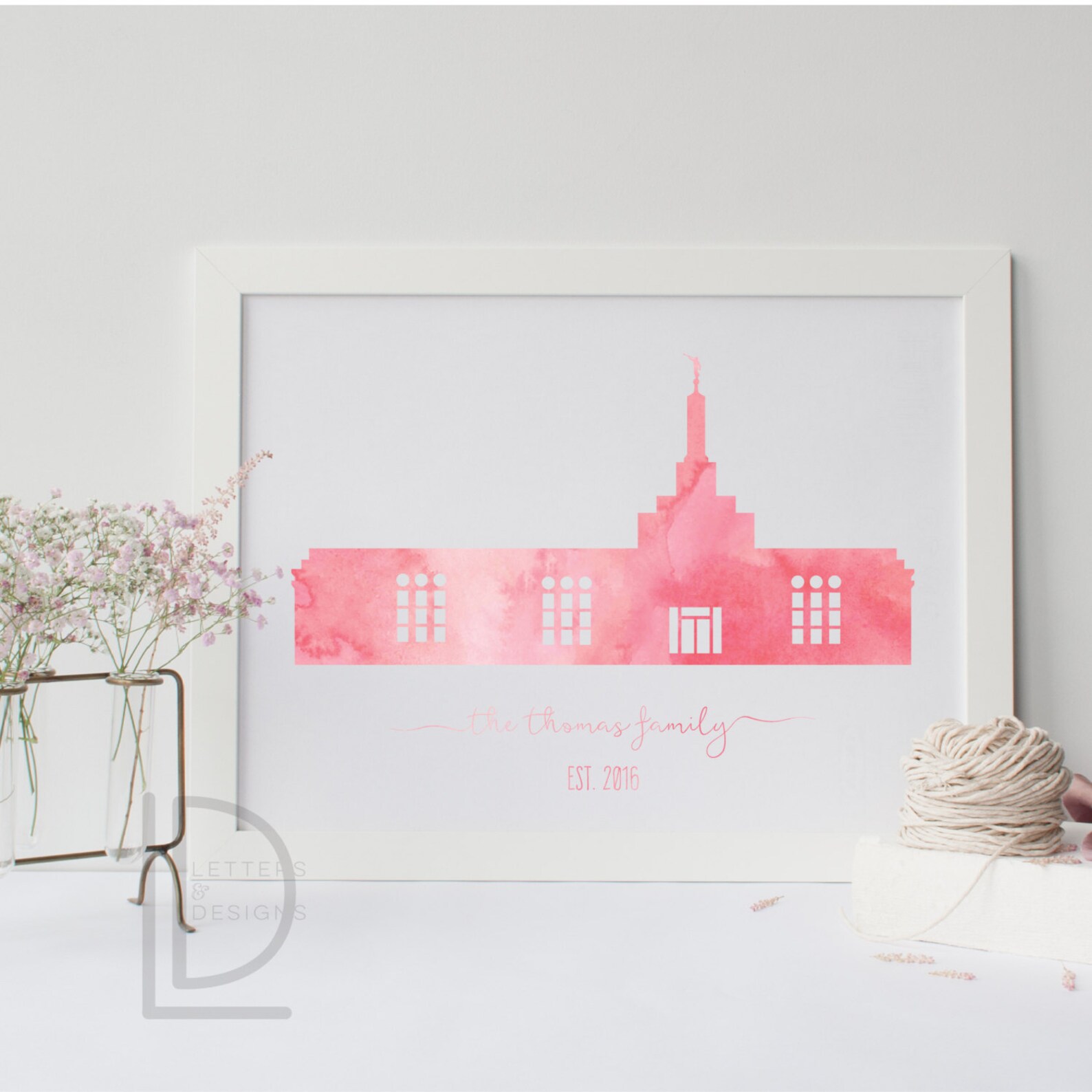 Melbourne Temple LDS Temple Art Customizable Printable | Etsy
