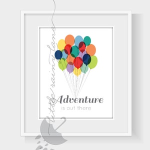 Nursery Wall Art , Nusery Decor, Adventure is Out There, Printable Wall ...