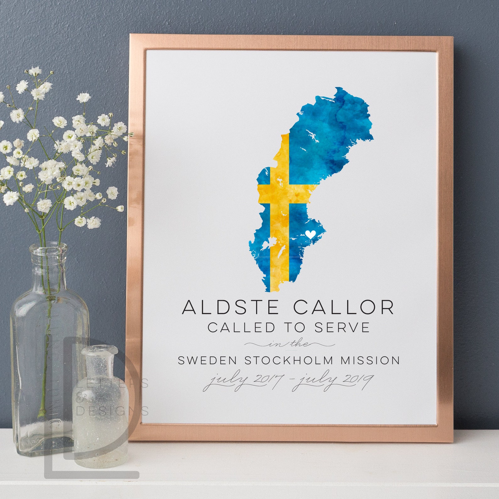 LDS Mission FLAG LDS Missionary Any Mission Customized for | Etsy UK