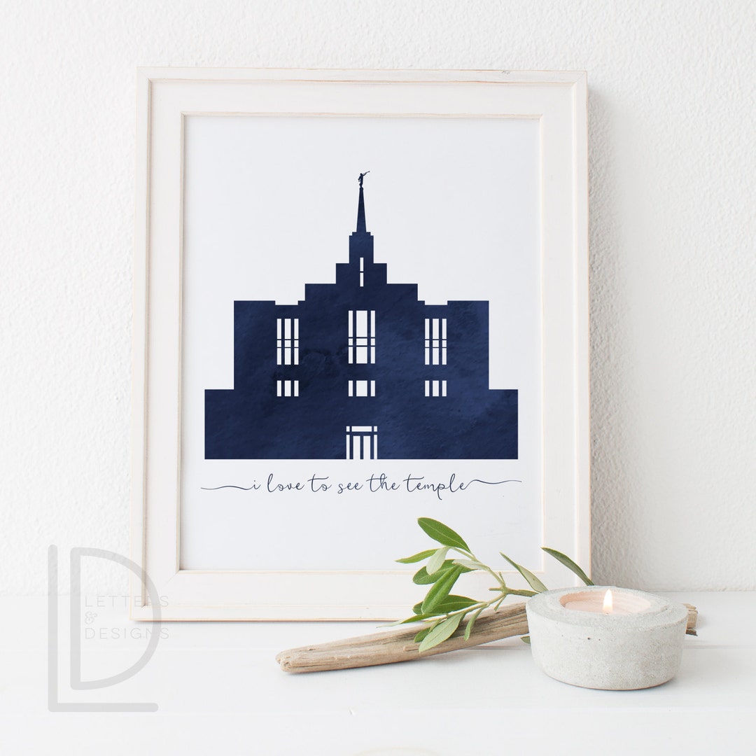 Calgary Temple - LDS Temple Art - Customizable - Printable - Etsy