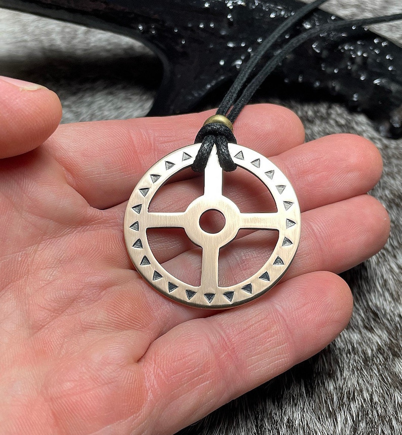 Bronze Sunwheel Ancient Pagan Sun Symbol Necklace Suncross - Etsy