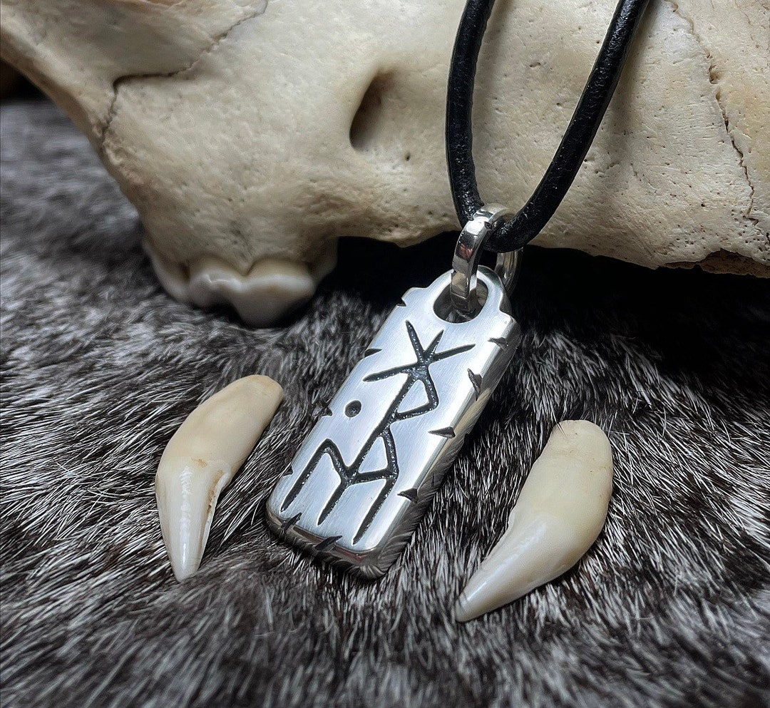 BATTLE WOLF - Wolves of Odin Talisman in Sterling Silver - Geri & Freki ...