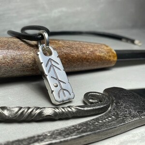 INVOCATION OF TYR Talisman in Sterling Silver With 14K Yellow Gold ...