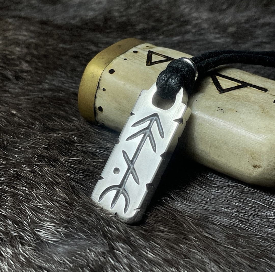 INVOCATION OF TYR Talisman in Sterling Silver - Viking Rune Heathen ...