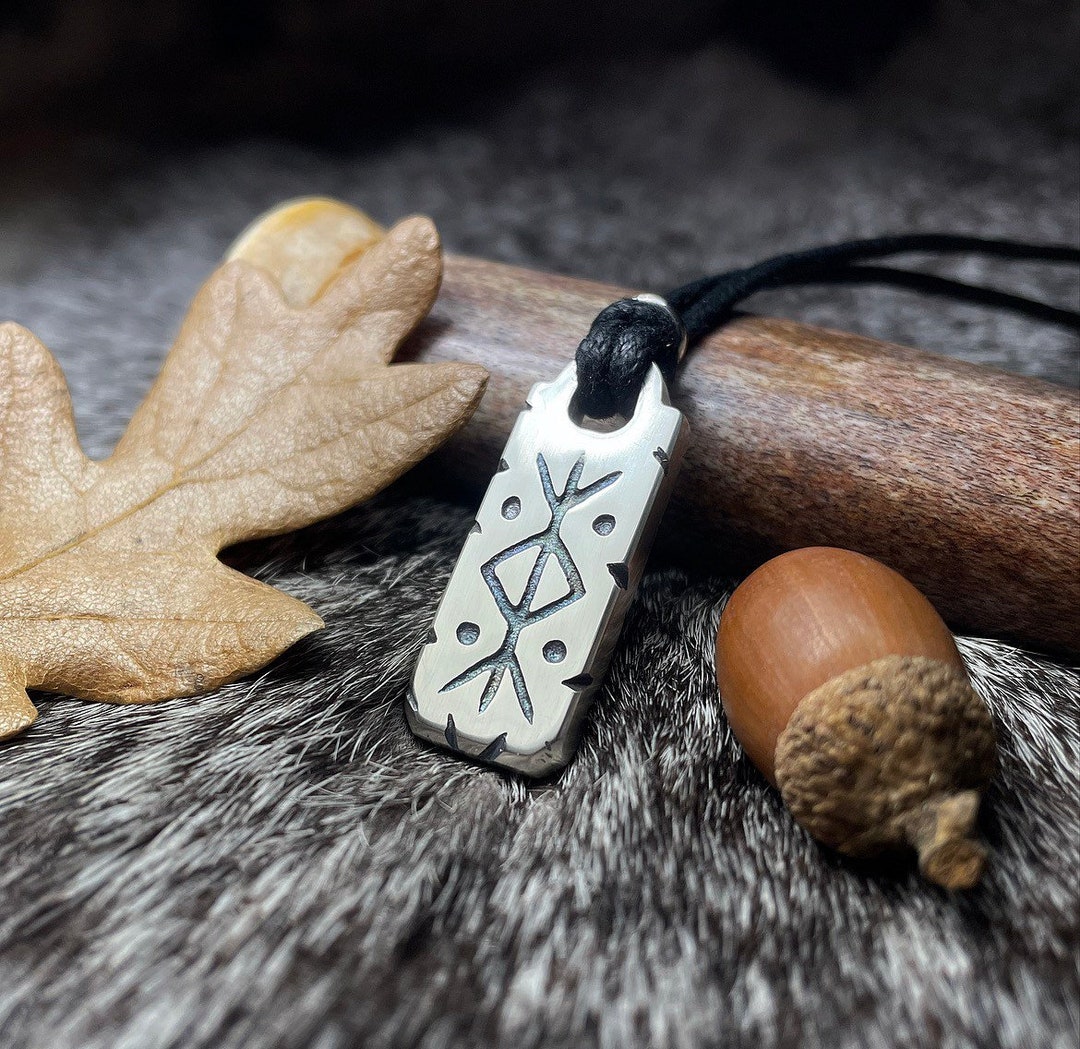 ASA THOR Talisman in Sterling Silver Viking Rune Heathen - Etsy