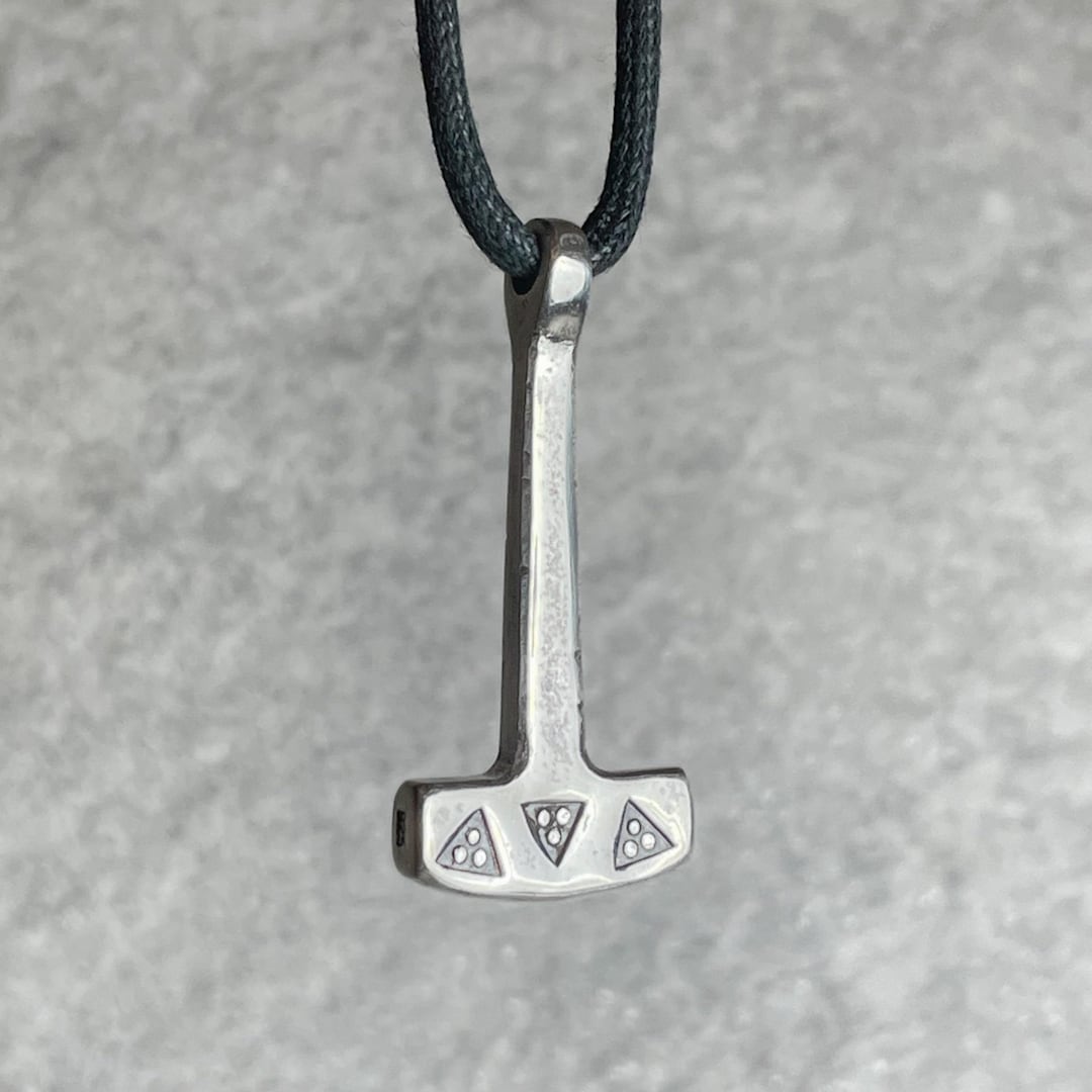 JOTUNN-BANI - “giant Slayer” Silver Thor’s Hammer Necklace - 9-11th ...