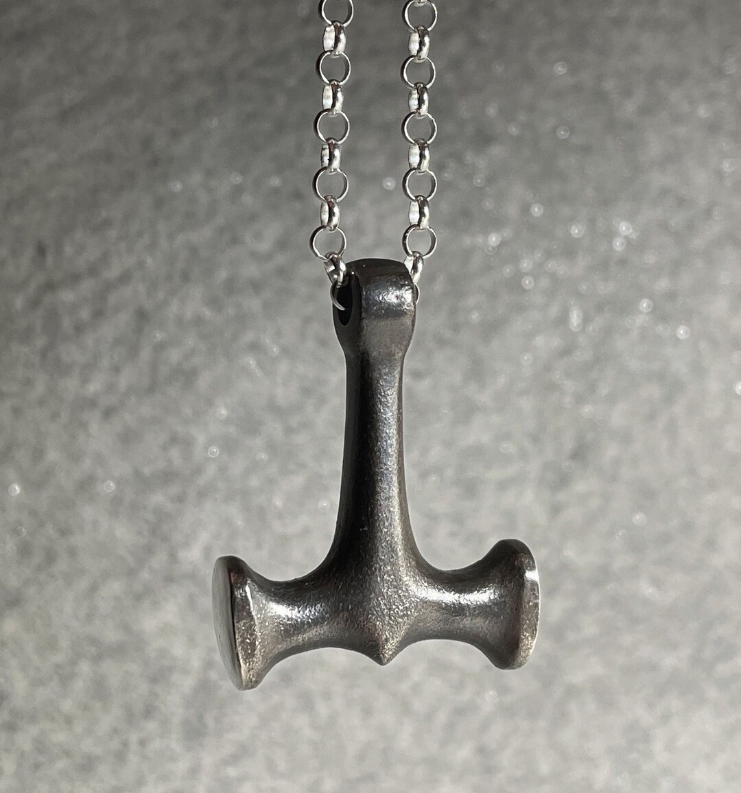 SMIDR - “the Smith” Blackened Sterling Silver Thor’s Hammer - Mjolnir ...