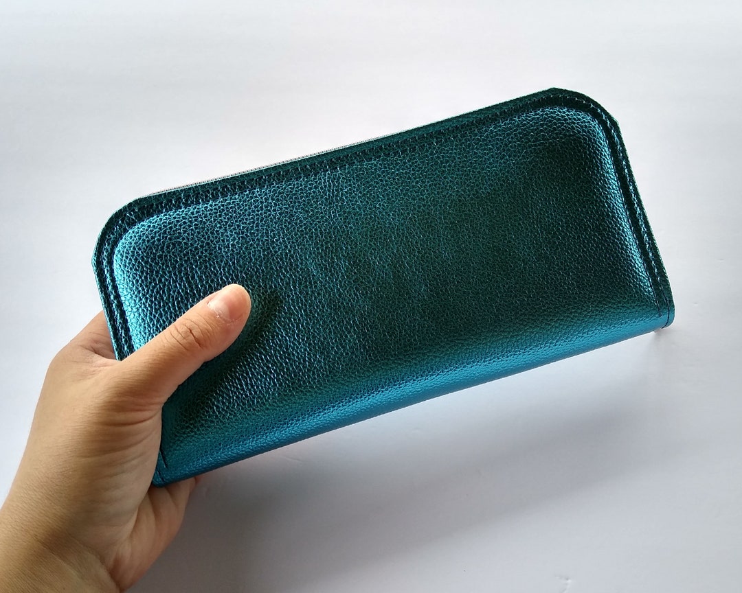 Zip Around Cash Envelope Wallet Women's Wallet Faux Leather Wallet ...
