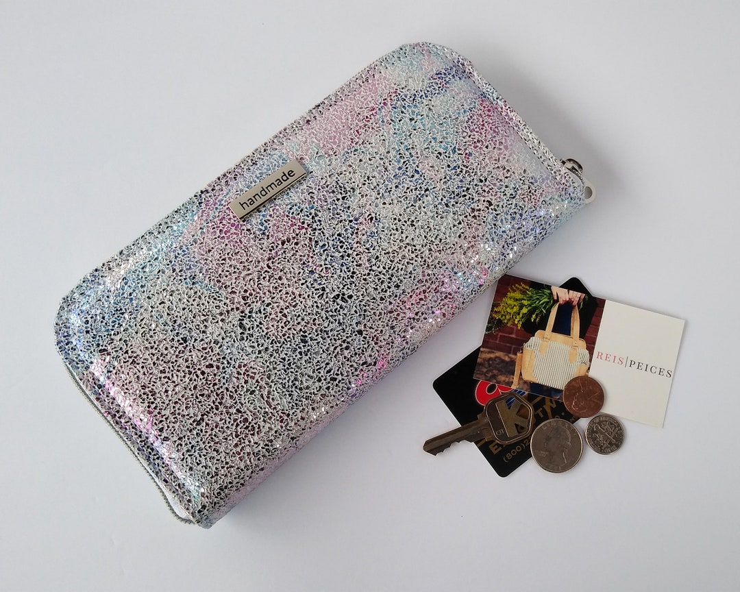 Zip Around Cash Envelope Wallet Women's Wallet Faux Leather Wallet ...