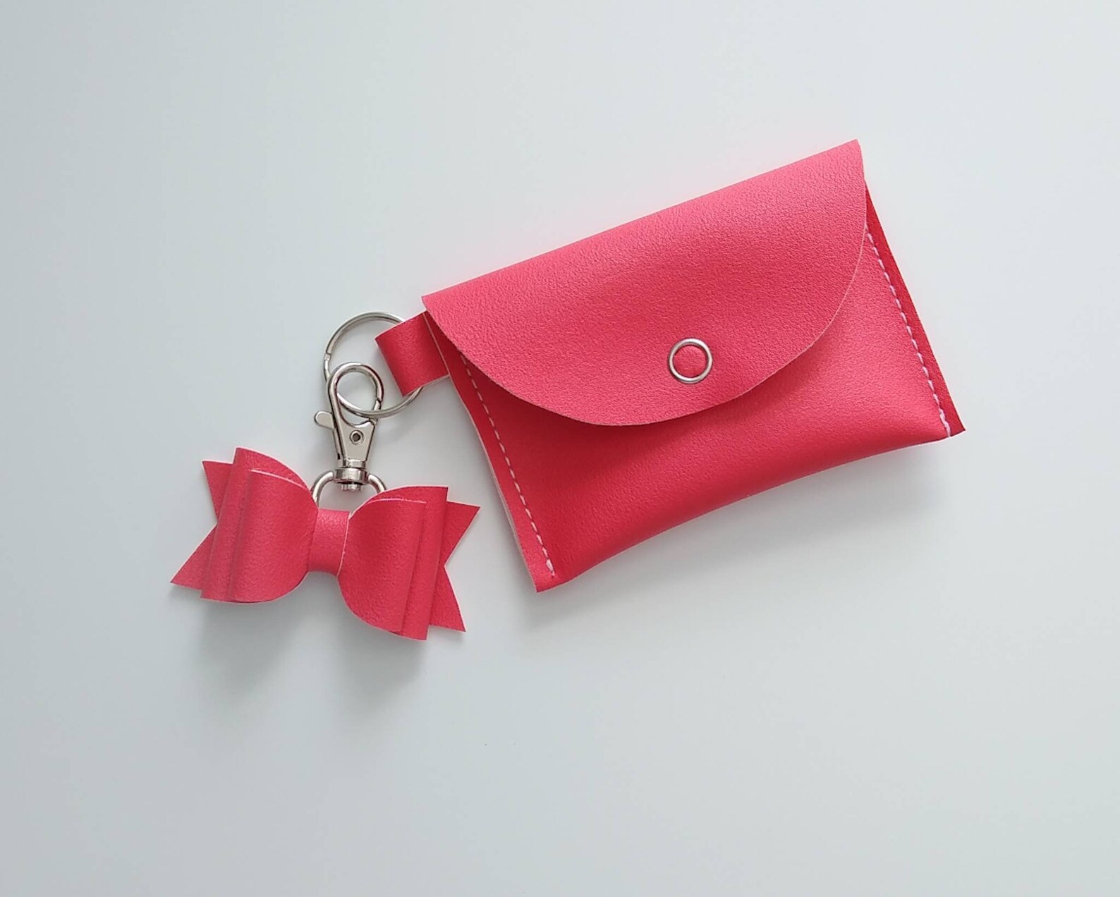 Key chain card holder card pouch key fob mini pouch card | Etsy