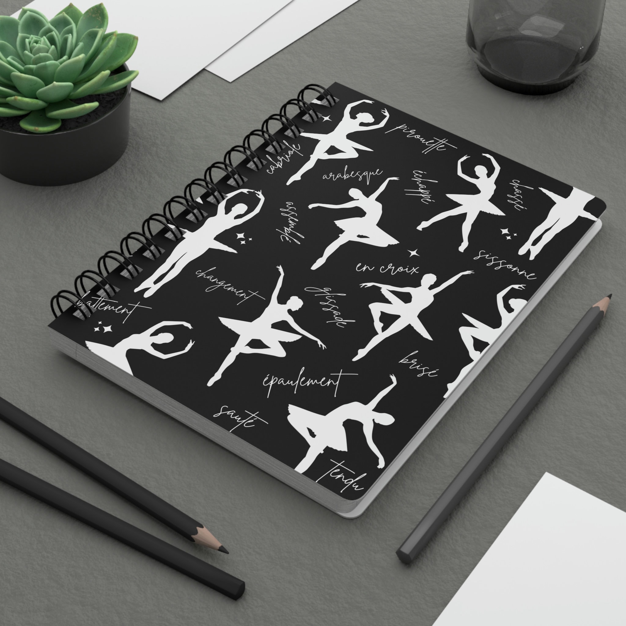 Ballet Choreography Notebook Black Dance Class Notebook Ballet Teacher ...