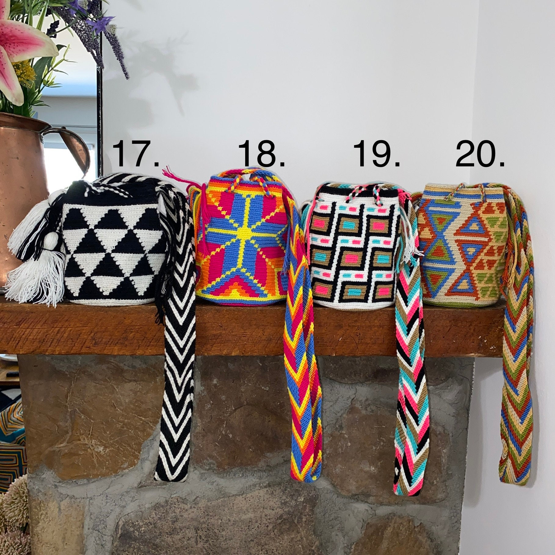 Assorted Mini Wayuu Bags Crossbody Colombian Bags Hand Knitted - Etsy