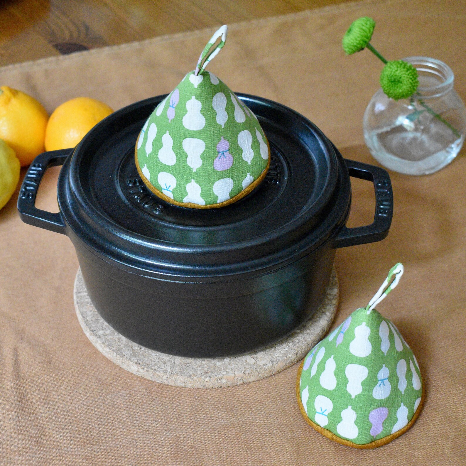 Pot Holder Set of 2 Cone Shape - Etsy