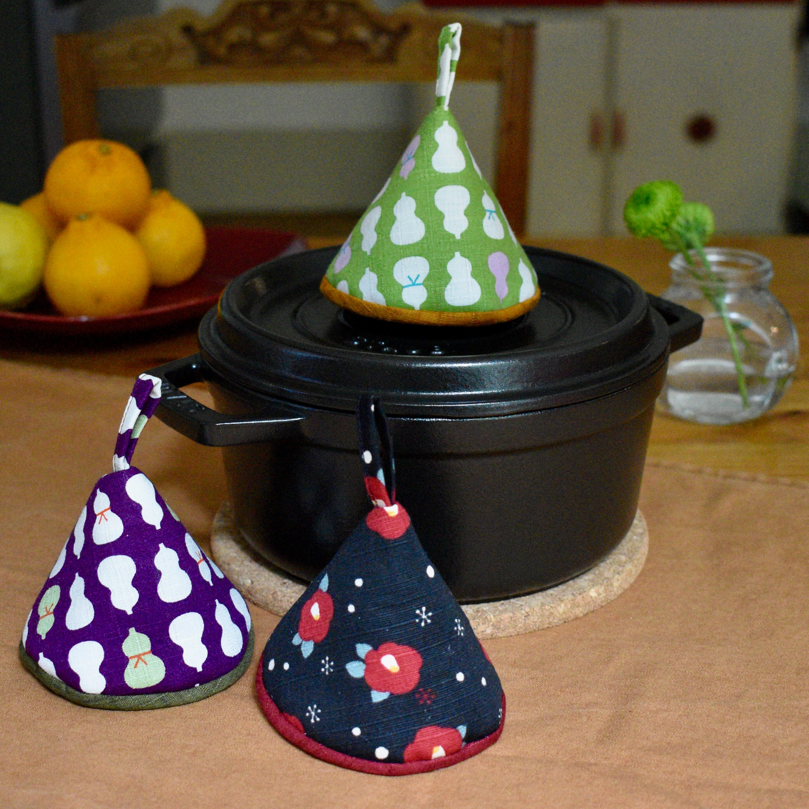 Pot Holder Set of 2 Cone Shape - Etsy