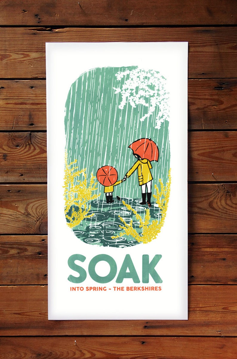 Soak Into Spring the Berkshires Poster - Etsy