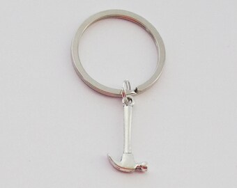 Hammer Keychain VERY SMALL Hammer Keyring Personalized