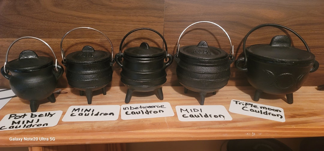 Cast Iron Cauldrons Assorted Small Witches Pot - Etsy