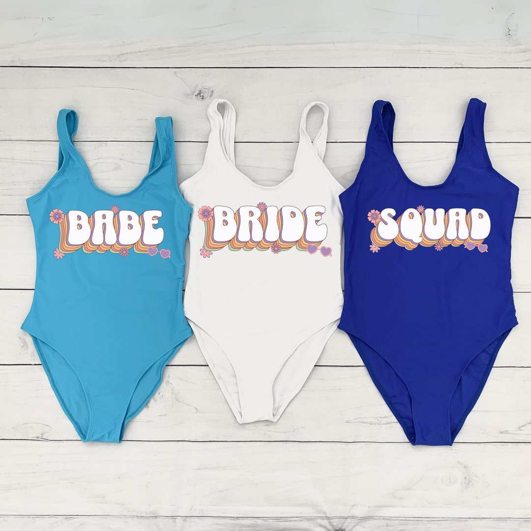 Bride Swimsuit, Customized Swims, Bridal Shower Gift, Bachelorette ...