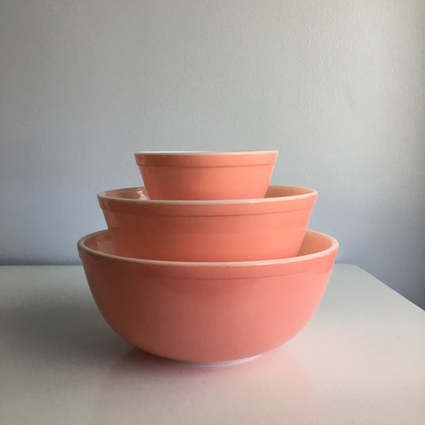 Pink Pyrex Bowls - Etsy