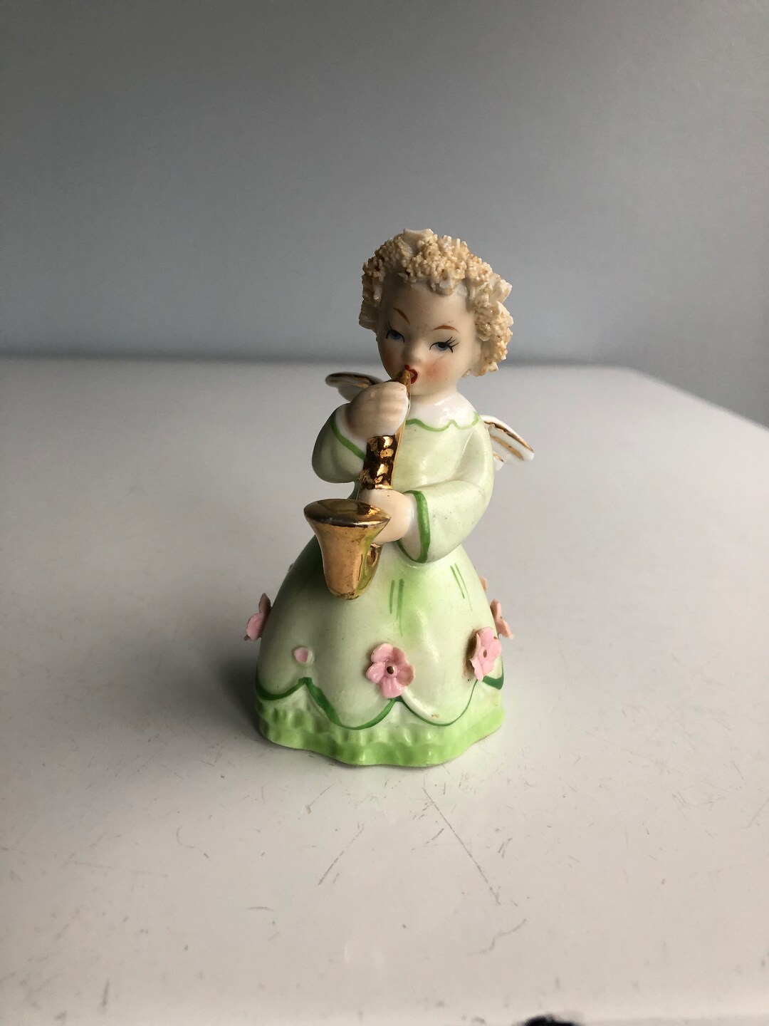 Vintage Lefton Angel Musician Figurine KW 8192 Hand Painted - Etsy