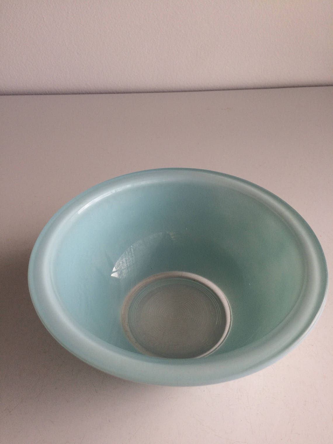 Vintage Ice Blue Clear Bottom Pyrex Mixing Bowl 322 1L | Etsy