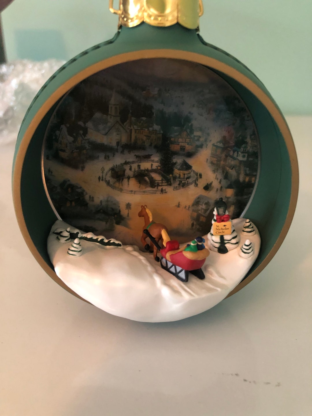 Hallmark Keepsake Ornament St. Nicholas Circle Thomas Kinkade Painter ...