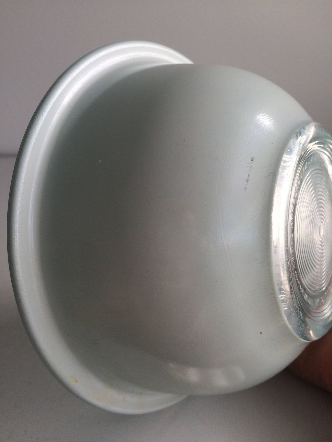 Vintage Ice Blue Clear Bottom Pyrex Mixing Bowl 322 1L | Etsy