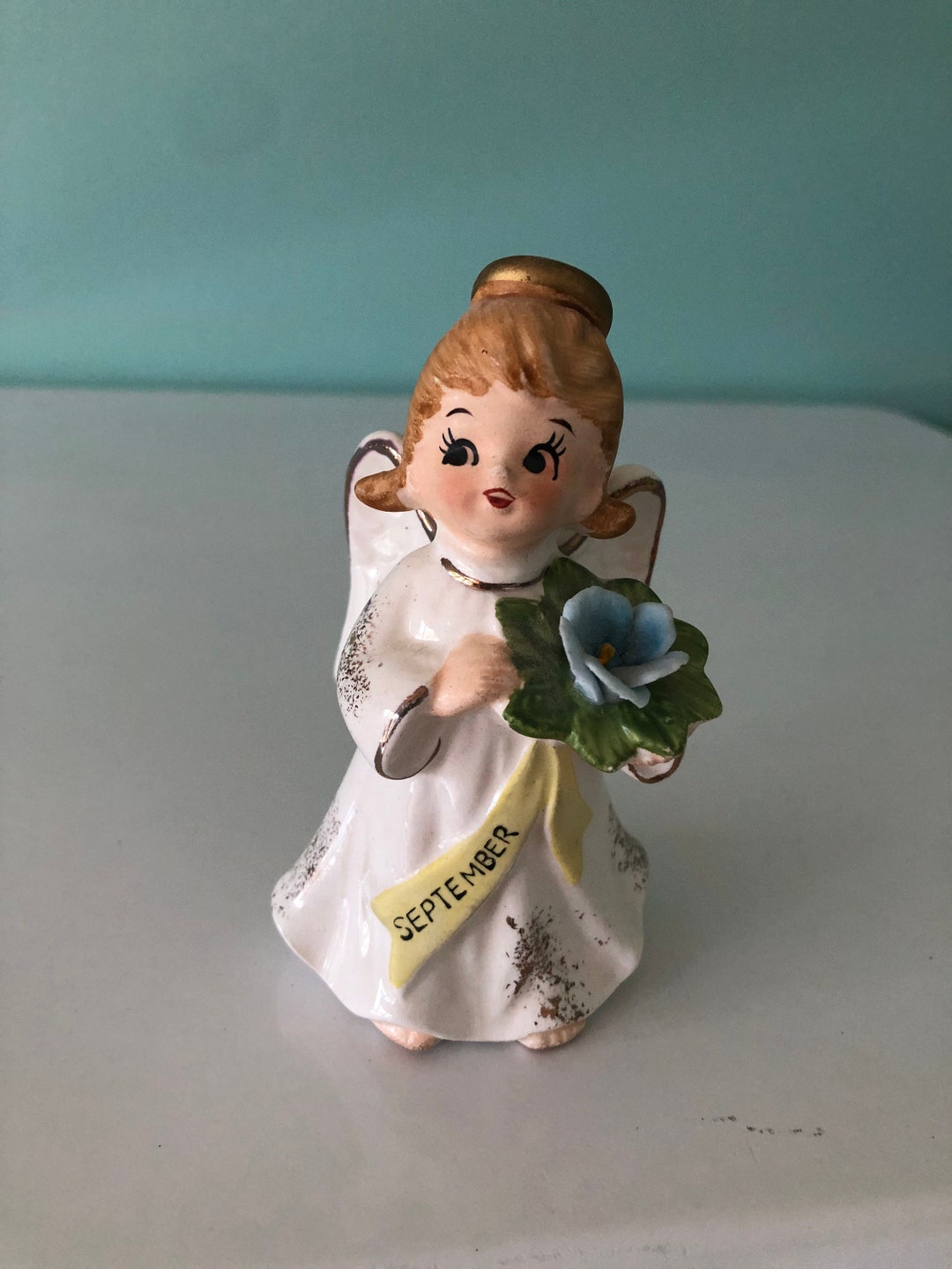 Vintage Lefton September Angel Birthday Month Figurine - Etsy
