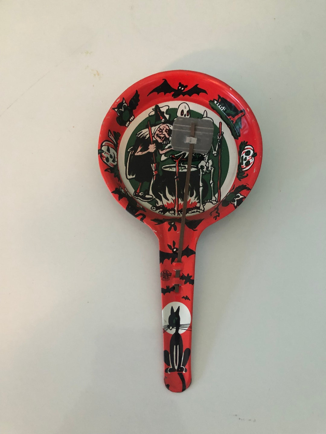 Vintage Halloween Witch Metal Noise Maker Clapper Witch - Etsy